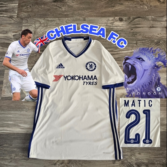 adidas | Shirts | Adidas Chelsea Fc Nemanja Mati 2 2162017 Third 3rd ...